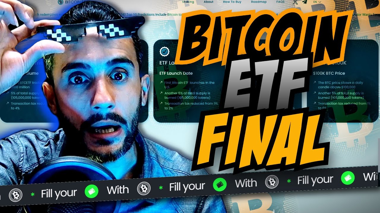 TOKEN BITCOIN ETF EN EL FINAL DE LA PREVENTA BTCETF | SORTEO $50 USDT ...