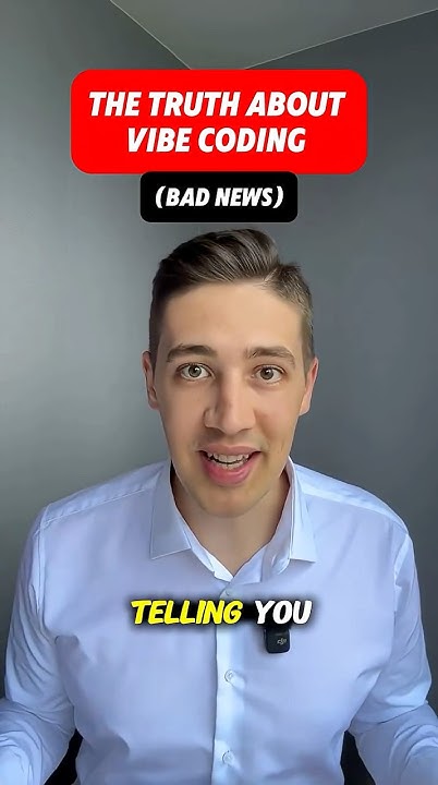 The Truth about Vibe Coding (Bad News) #AI #VibeCoding #Truth #Dangerous #Problem - YouTube