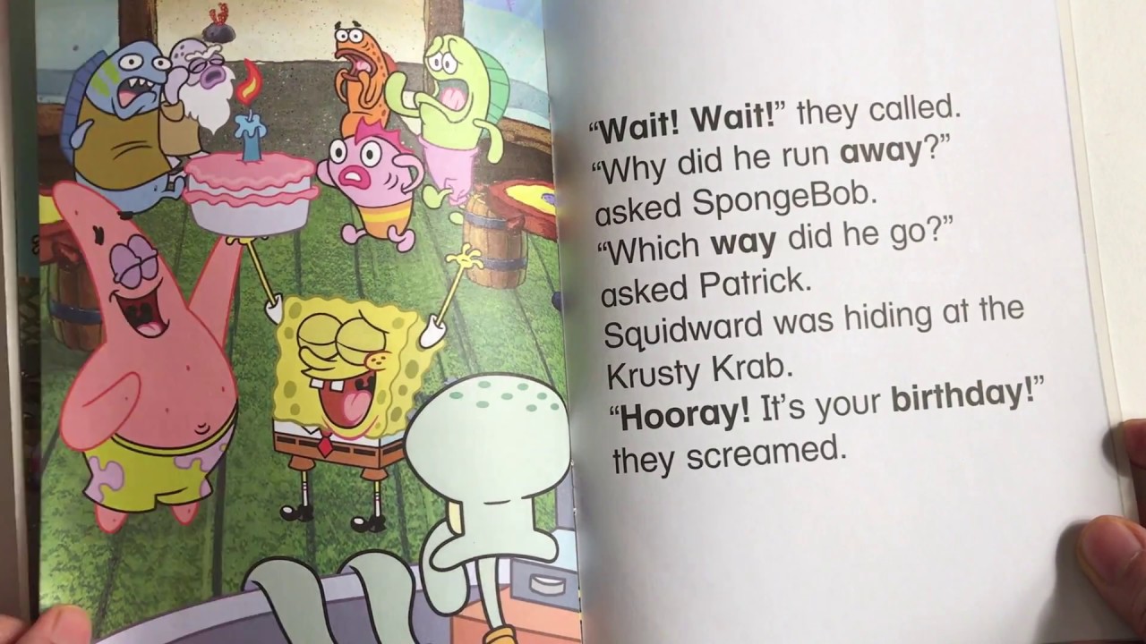 Sponge Bob Square Pants Story Book Read Along - YouTube