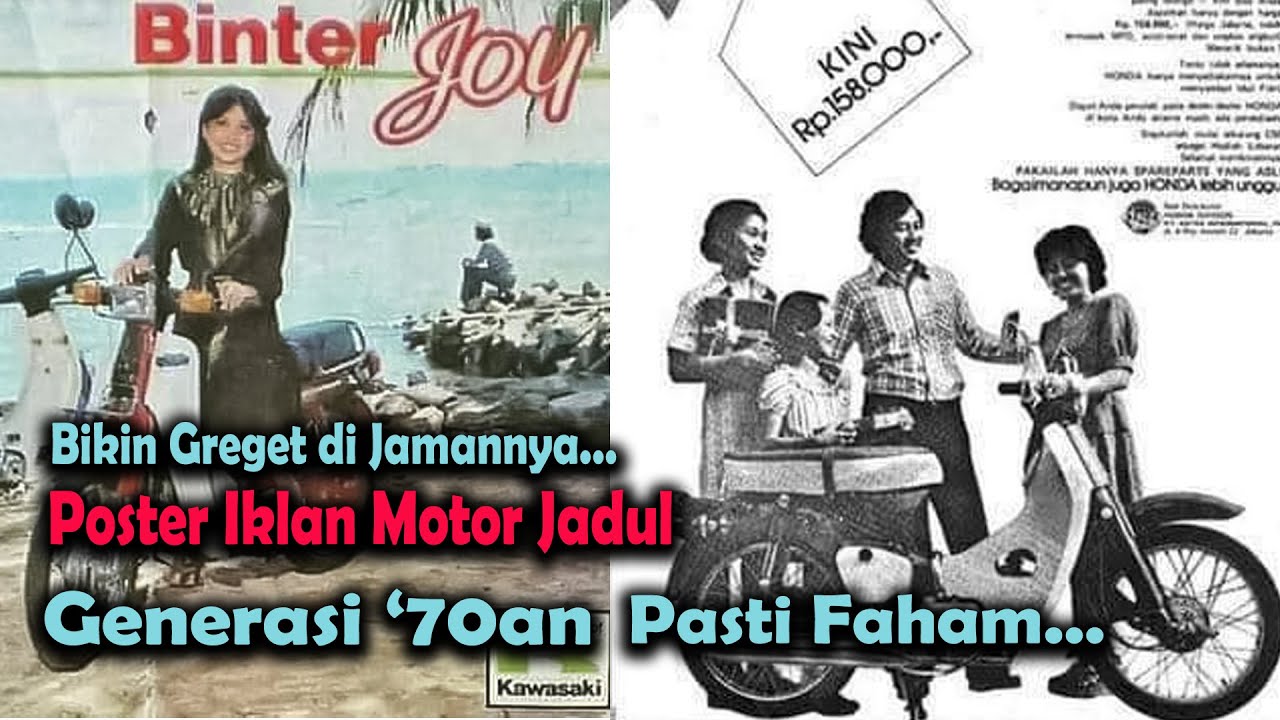 Poster iklan Sepeda motor klasik Tempo dulu yang nggak kalah sama masa ...