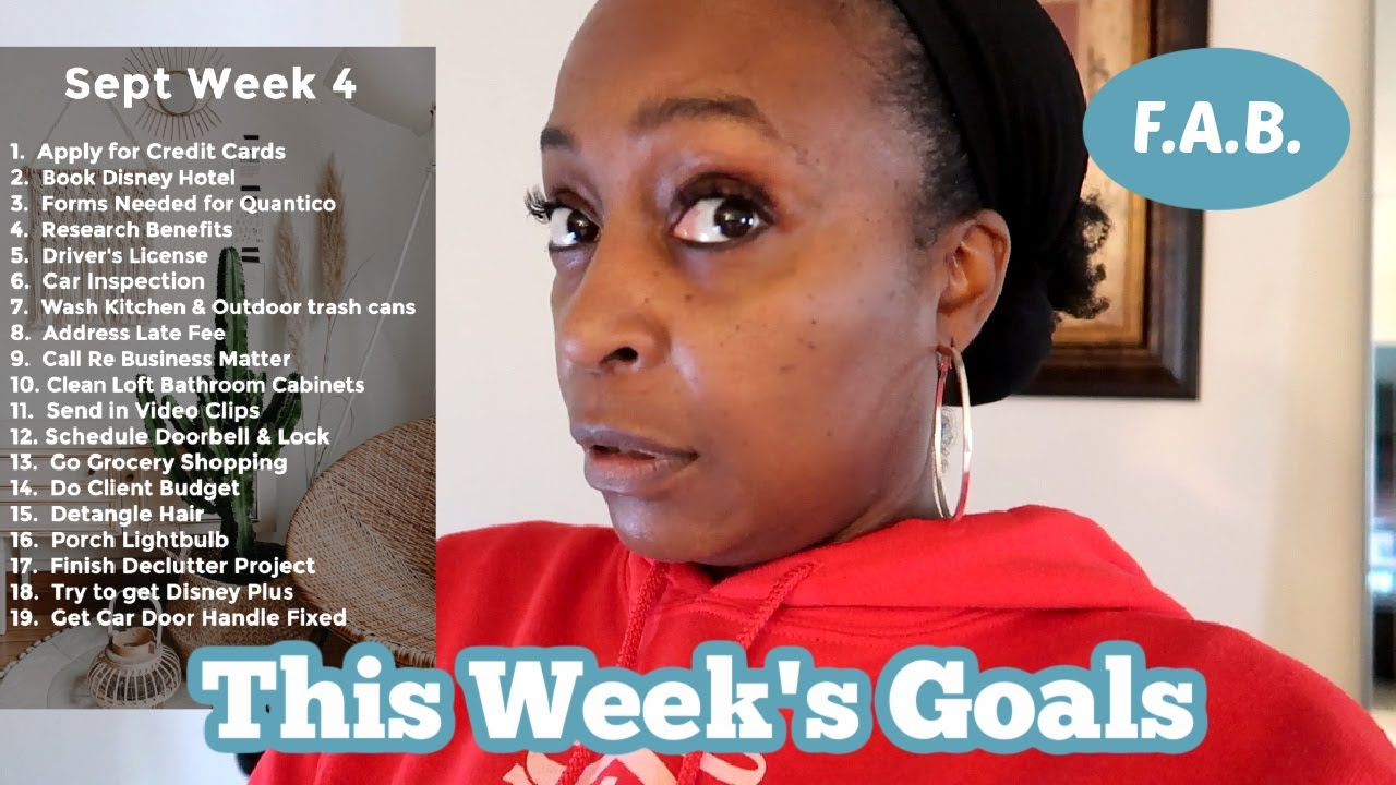 A Whole Week, TWO Things Done | This Week's Goals - YouTube