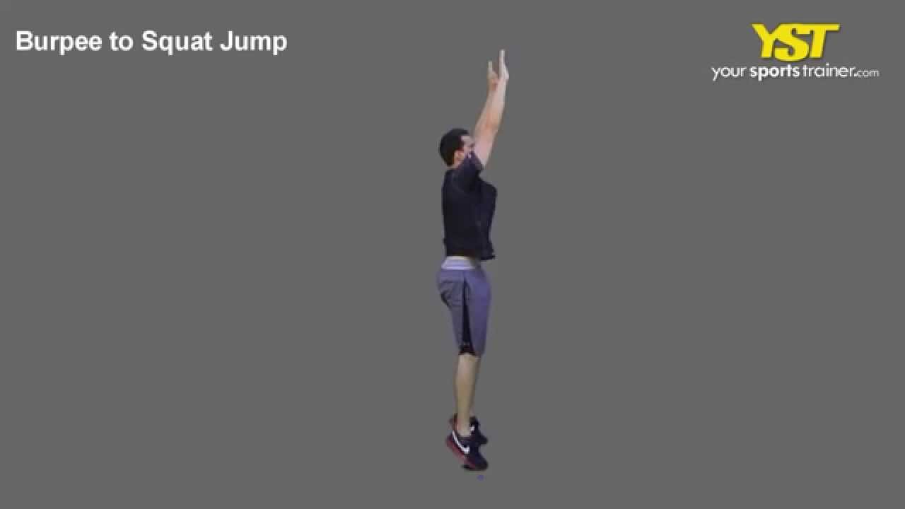 Burpee to Squat Jump - YouTube