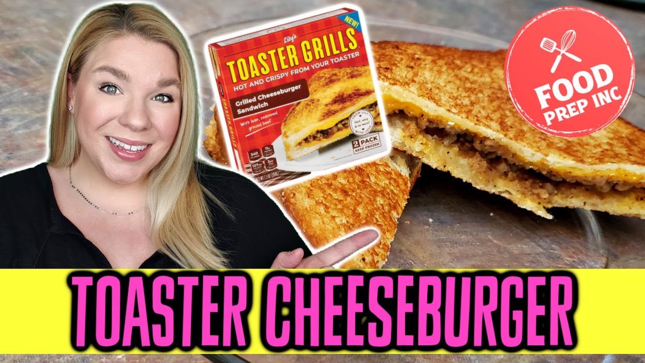 How To Cook Lily's Toaster Grills Grilled Cheeseburger Sandwich - YouTube