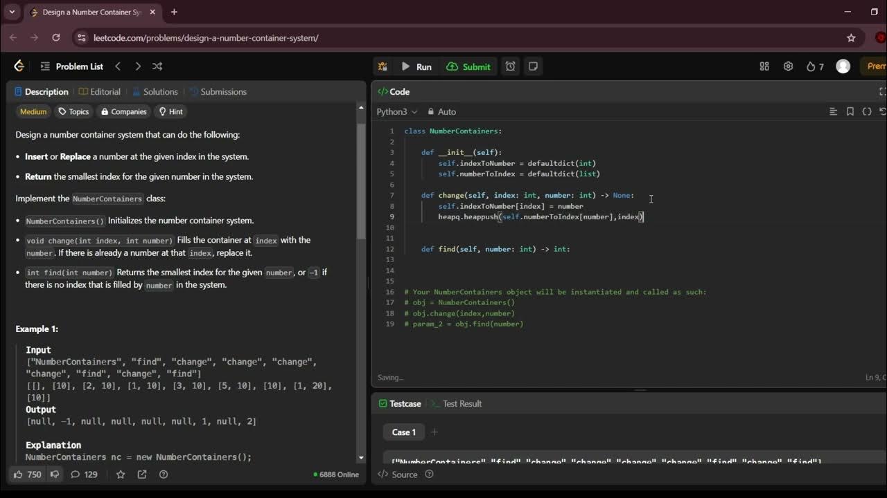 Leetcode Daily - 2349 Design a Number Container System | Python | Lazy Update Explained - YouTube
