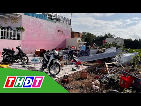 Đồng Tháp: Giông lốc làm sập 7 căn nhà tại phường Mỹ Trà | THDT