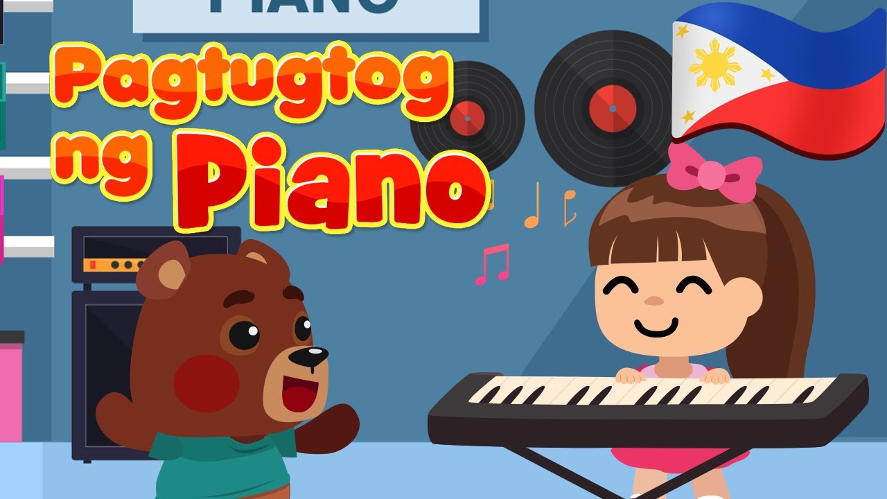 Pagtugtog Ng Piano | Flexy Bear Original Awiting Pambata Nursery Rhymes ...
