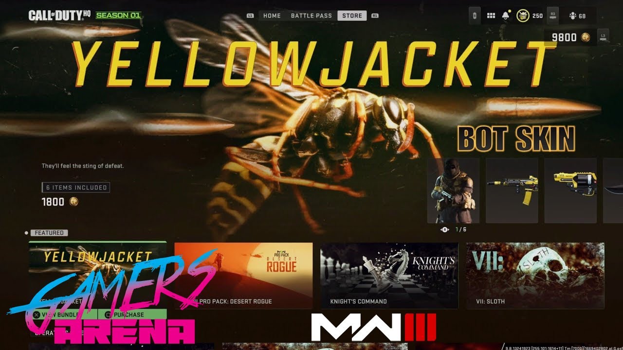 COD MW2 | MW3 YELLOW JACKET Zero Operator Skin Hard Unlocked PS XBOX PC ...