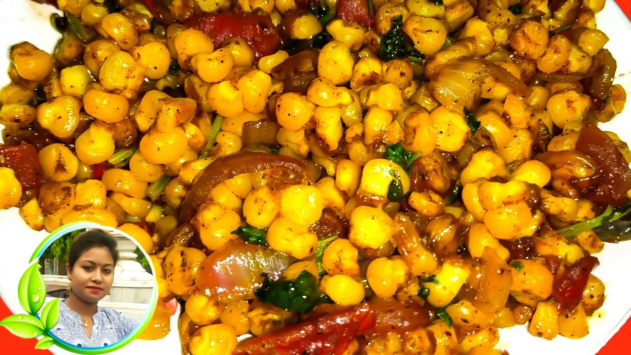 সেদ্ধ মাসালা ভুট্টা চাটপটা রেসিপি - Masala Corn Recipe Bengali Style ...