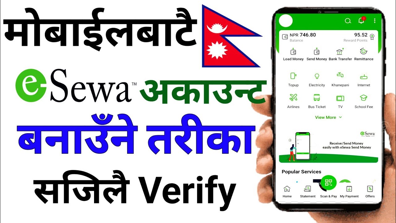 How to open esewa account in mobile l How to create esewa id l esewa ...