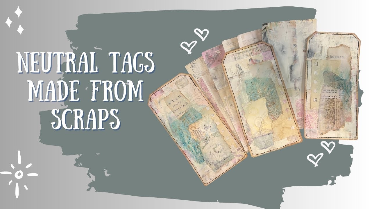 Neutral Tags using Scraps & 12 X 12 Masterboard - YouTube
