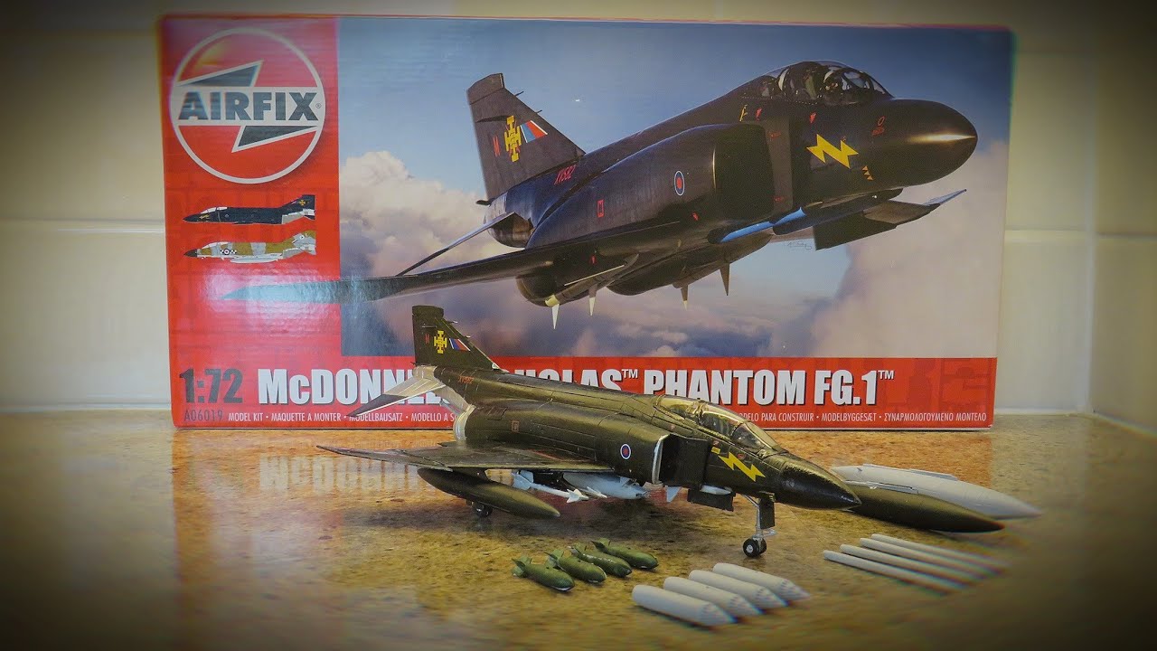 Airfix 1:72 Mcdonnel Douglas Phantom FG.1 Build - YouTube