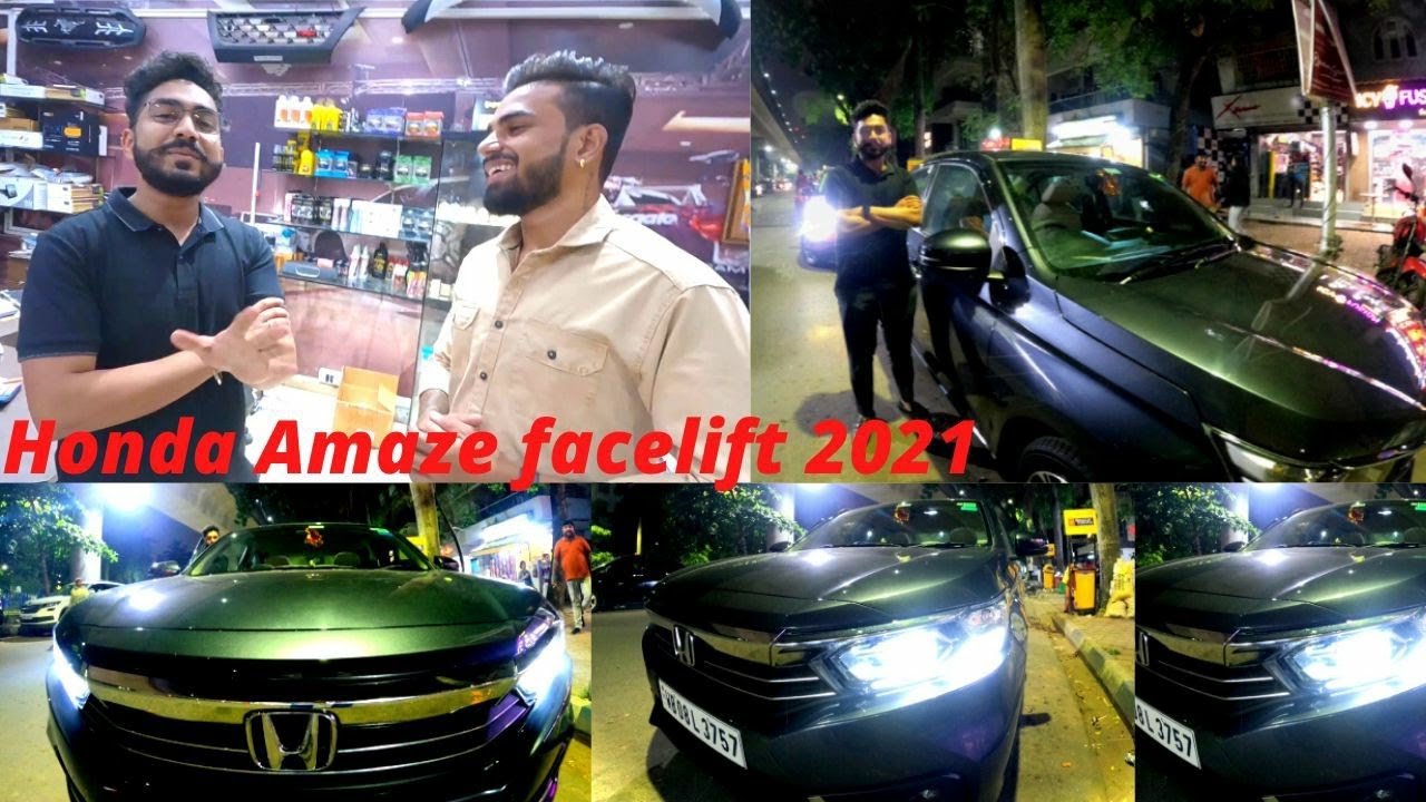 Honda Amaze Facelift 2021 | Interior modifications of Honda Amaze 2021 ...