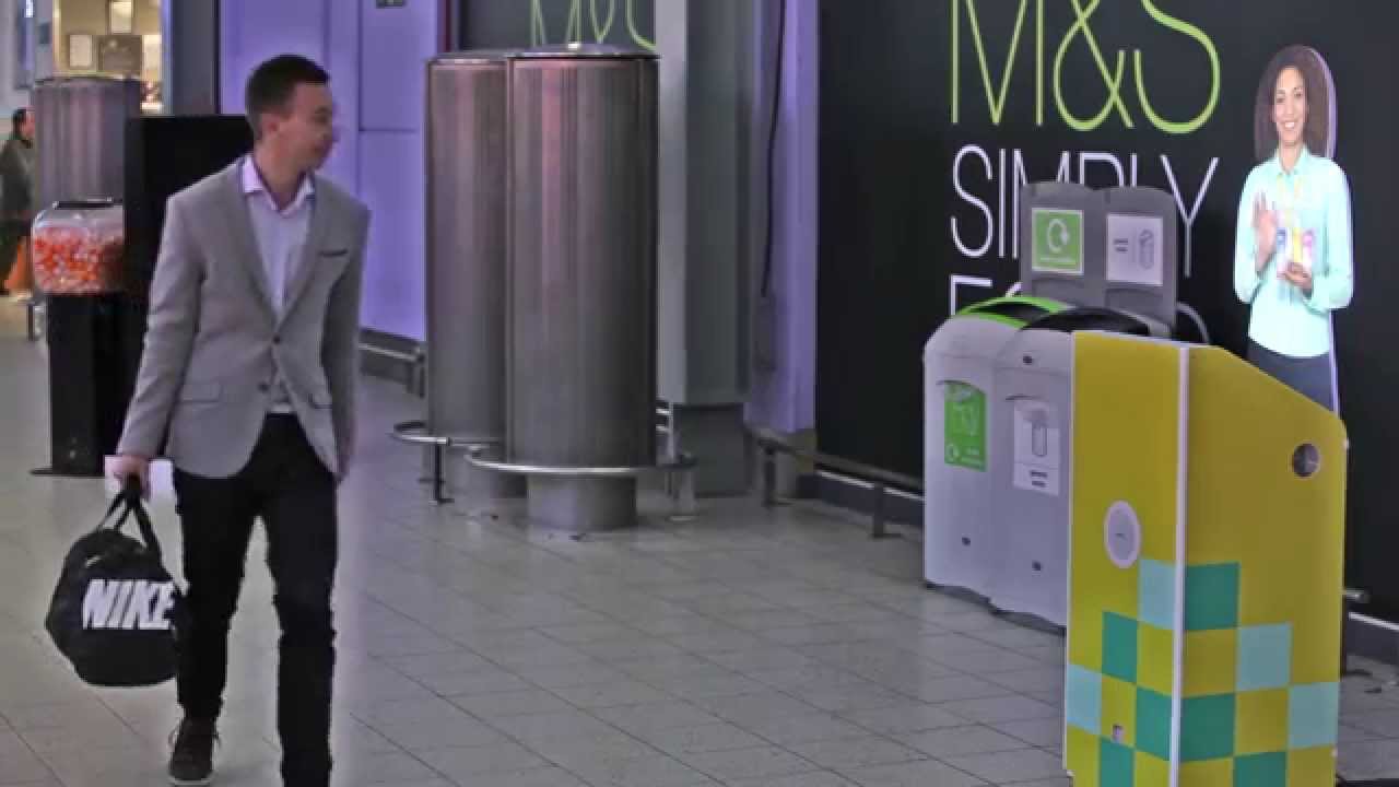 Tensator Virtual Assistants at London Luton Airport - YouTube