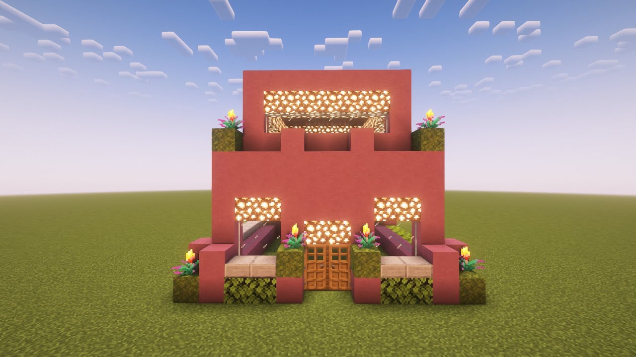 How To Build A Terracotta Modern House In Minecraft - YouTube