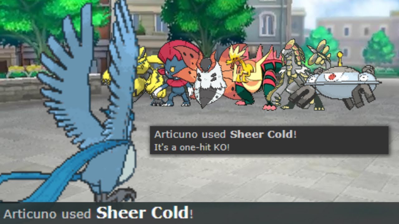 Sheer Cold Articuno SWEEPS Pokemon Showdown (pokemon showdown SWEEP ...