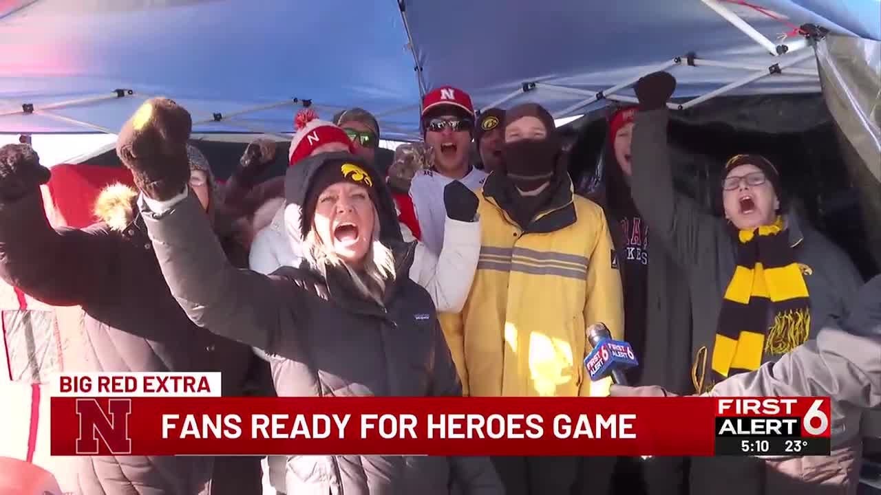 Iowa, Nebraska fans tailgating in Iowa City - YouTube