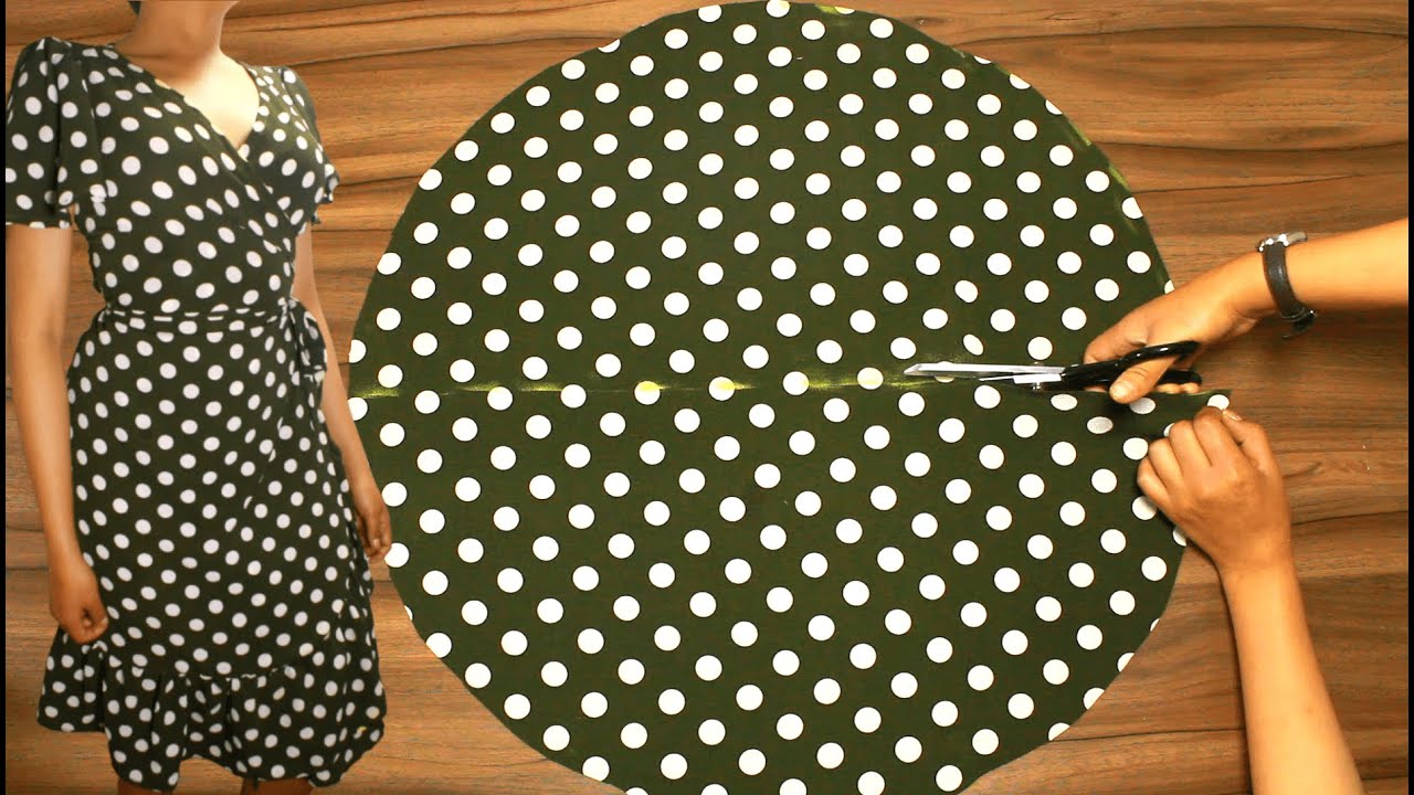 [DIY]¡CORTA UN CIRCULO PARA HACER UN VESTIDO DE VERANO! FACIL Y RAPIDO ...