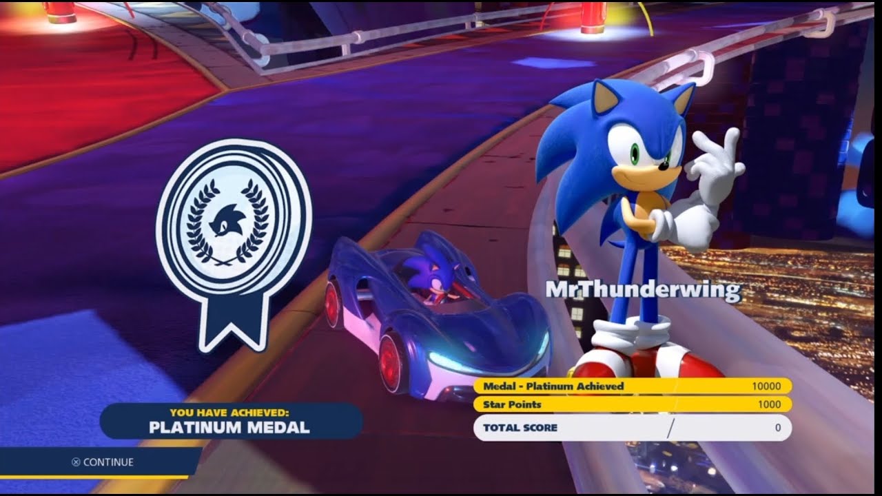 Team Sonic Racing - Roulette Road (Daredevil - Platinum Trophy) PS4 ...
