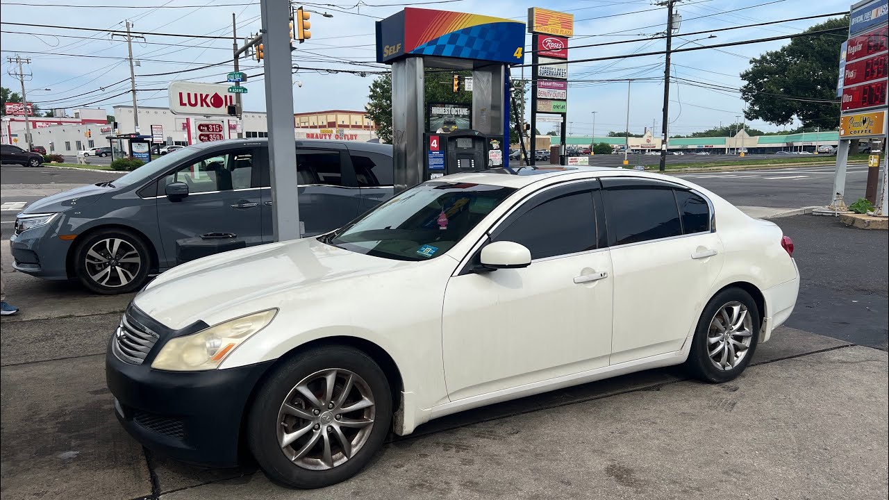 HOW MUCH DO IT COST TO FILL UP MY CLAPPED INFINITI G35 HR - YouTube