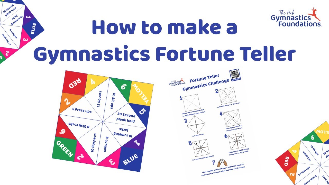 How to make a Gymnastics Conditioning Fortune Teller - YouTube