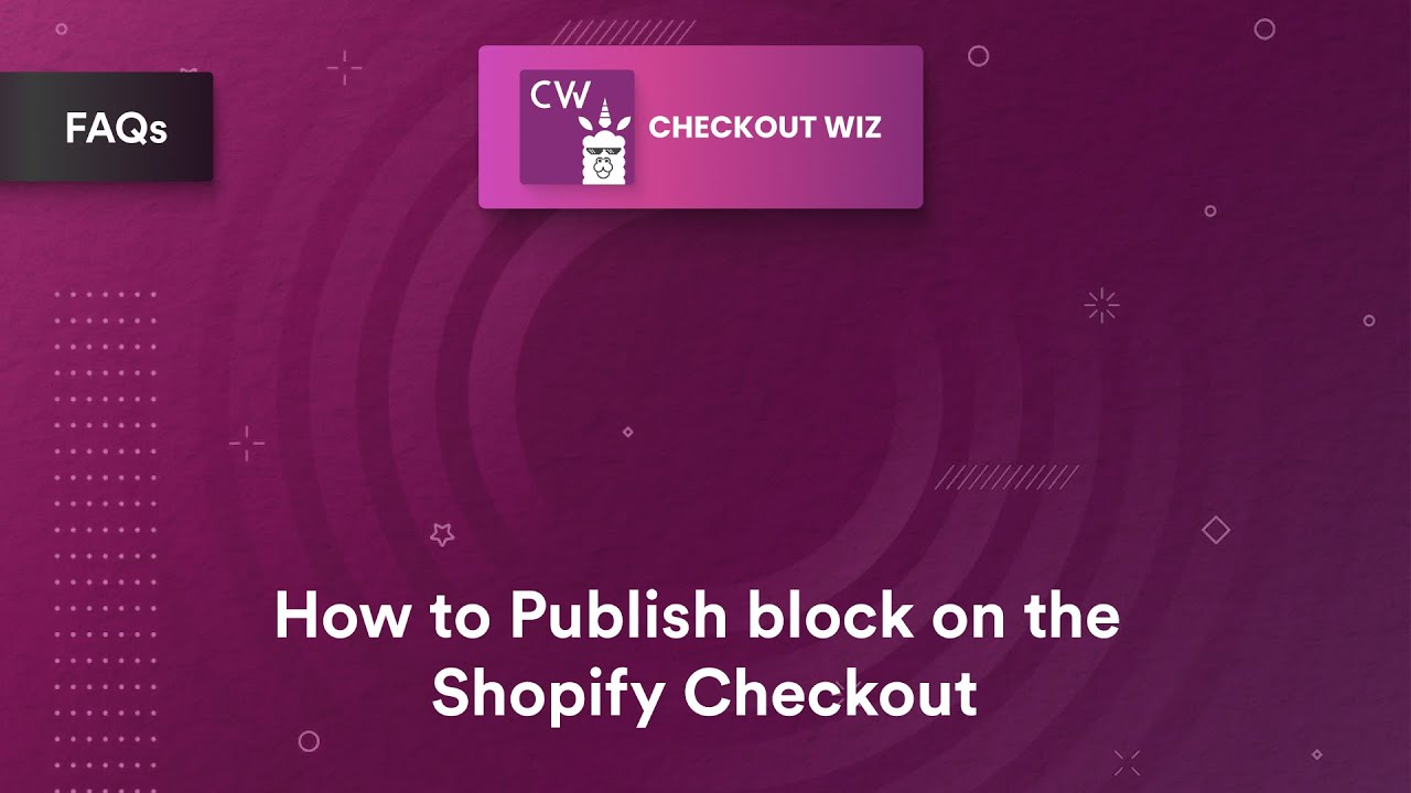 How to Publish Customization block on the Shopify Checkout? || Checkout ...