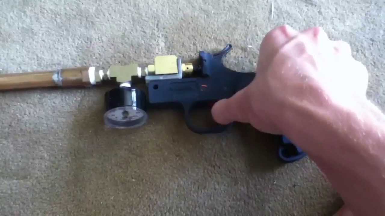 Hammer valve with flare gun handle hammer - YouTube