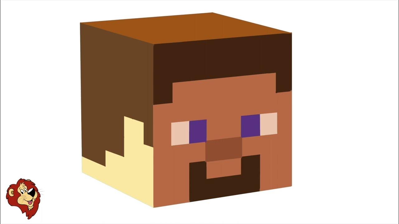 How To Draw Steve Minecraft Step By Step Youtube