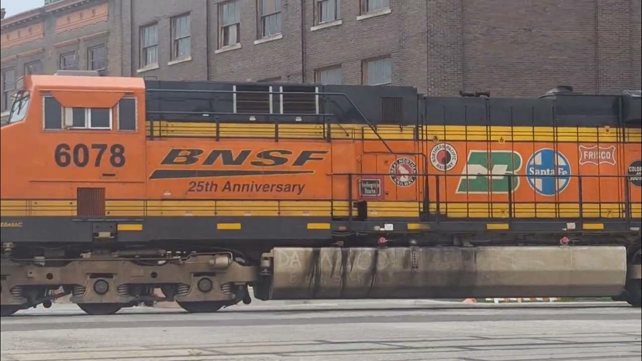 BNSF 25th Anniversary HU Trails on a BNSF Coal Train 7/16/24 - YouTube