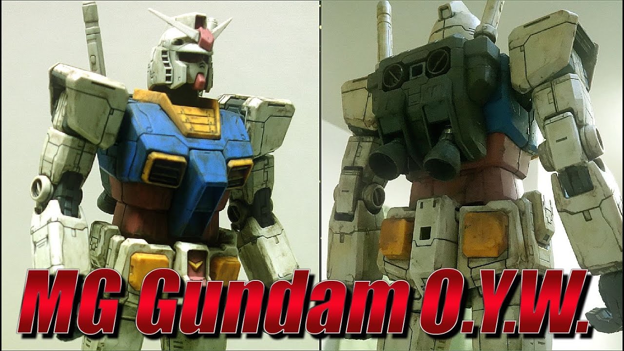 ガンプラ MGガンダムOYW製作・さらにCGスキャン化・ペーパークラフト化 gundam plastic model gunpla - YouTube