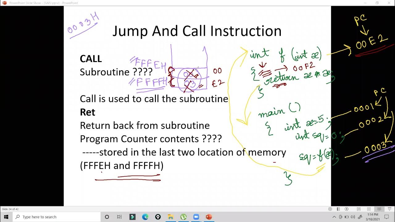 CSE3109 Lecture 31 (SAP - 2 Instructions, Handshaking and Math Solving) - YouTube