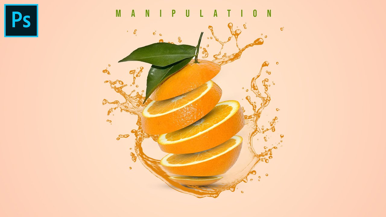 Orange Slice Effect | Fruit slice | Photoshop Tutorial - # ...