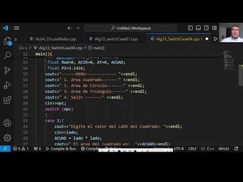c++ #13 Switch Case , algoritmo en C++ que utiliza comando Switch Case - YouTube