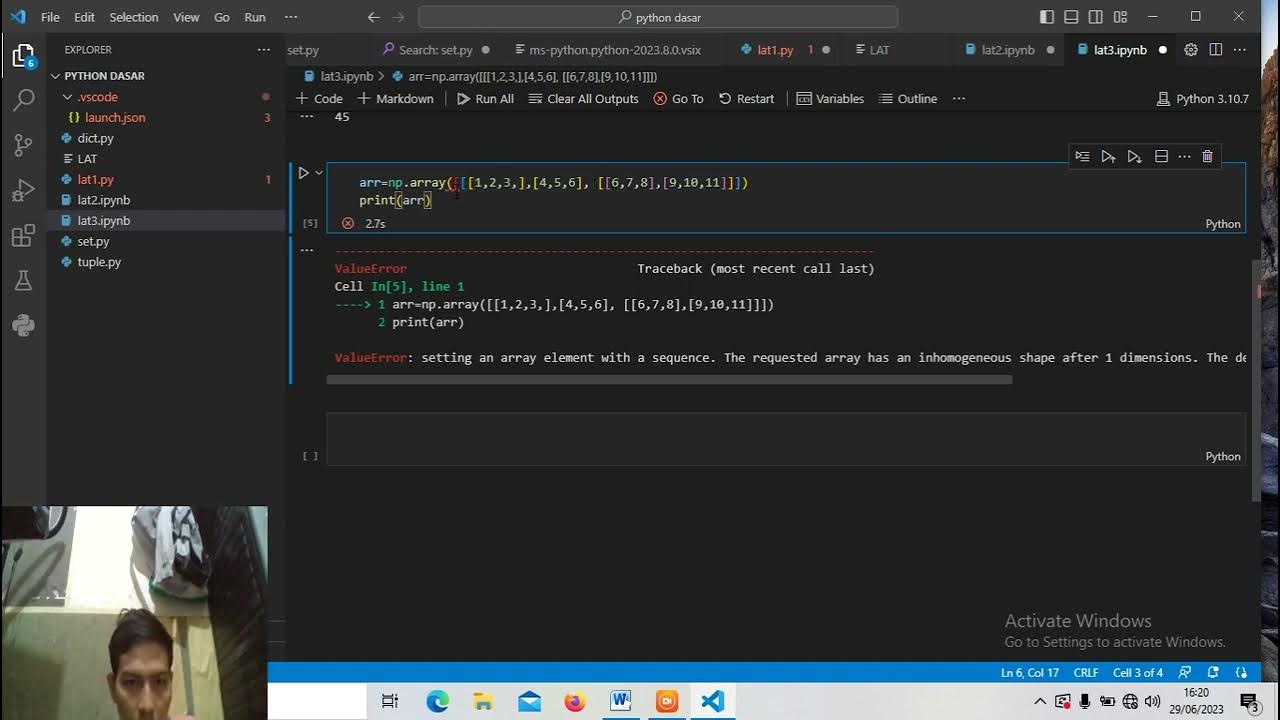 Tugas Praktikum Metode Numerik 3 (NUMPY) - YouTube