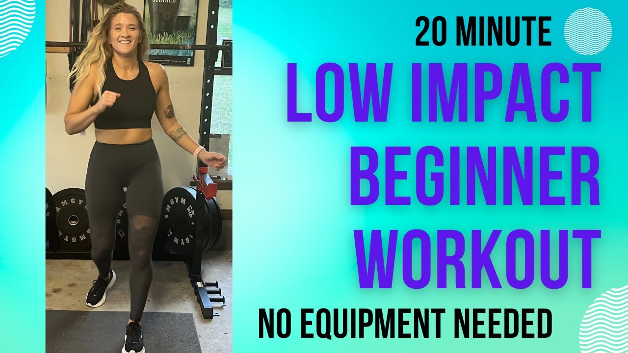 20-min Full Body Beginner Workout! No Equipment Needed - YouTube