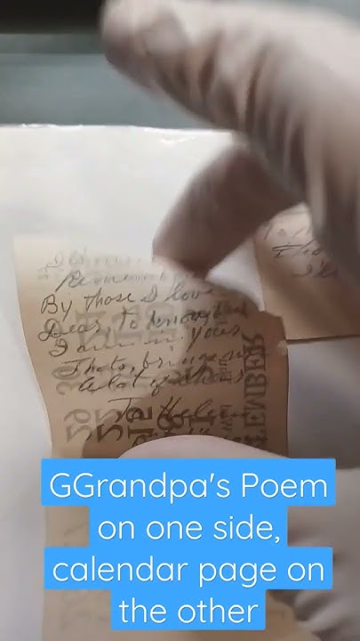 Depression-era poetry on recycled paper - YouTube