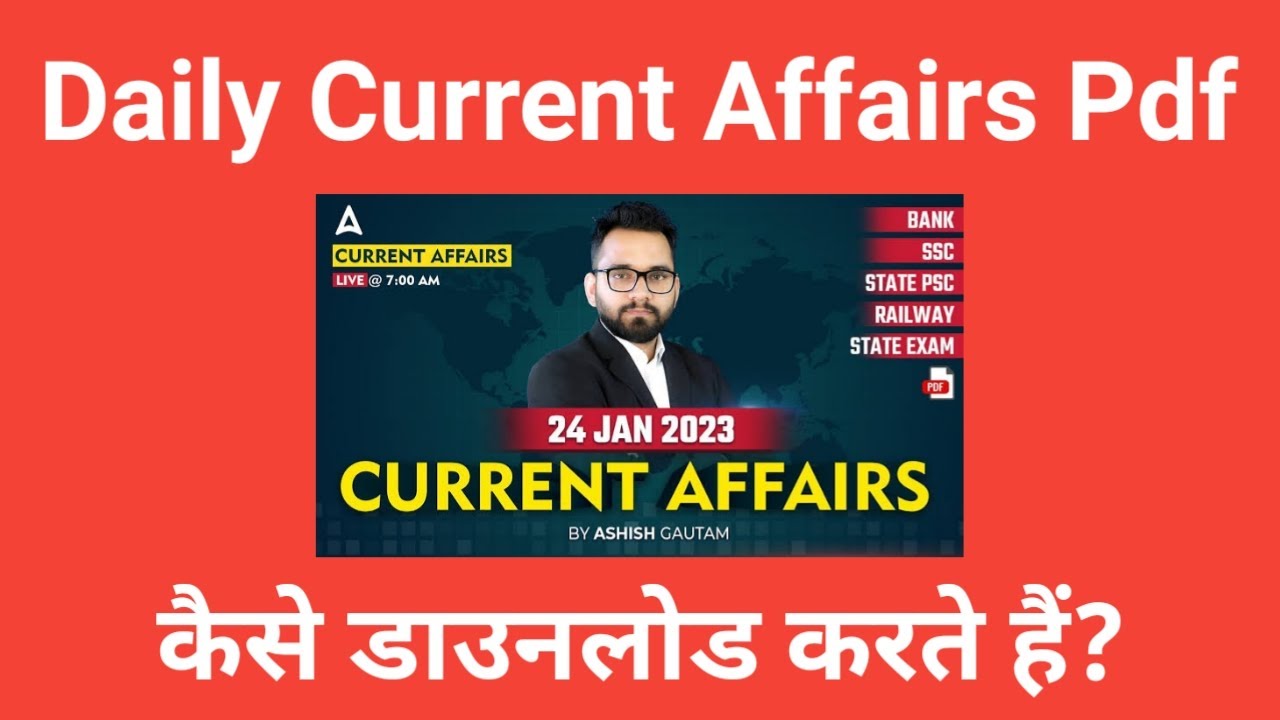 Daily current affairs pdf by ashish gautam sir | Adda247 current ...