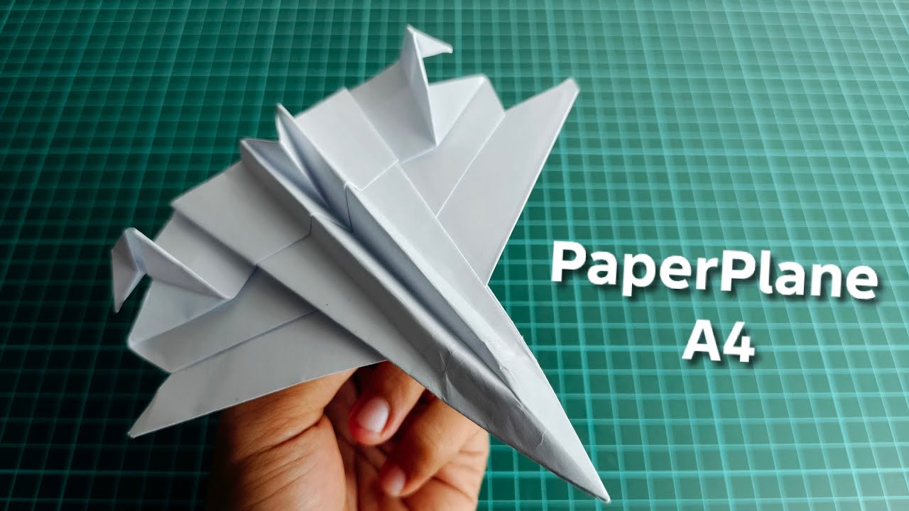How to Make a Paper Airplane with A4 Paper | Easy Paper Plane Tutorial ...