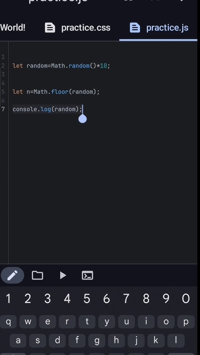 How to generate a random number in javascript - YouTube