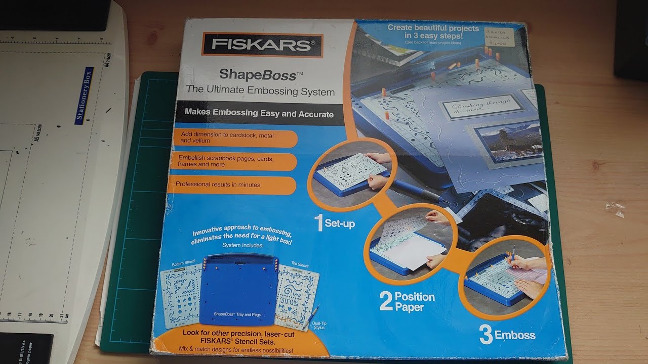 Let's make some border strips, using the Fiskars ShapeBoss. - YouTube