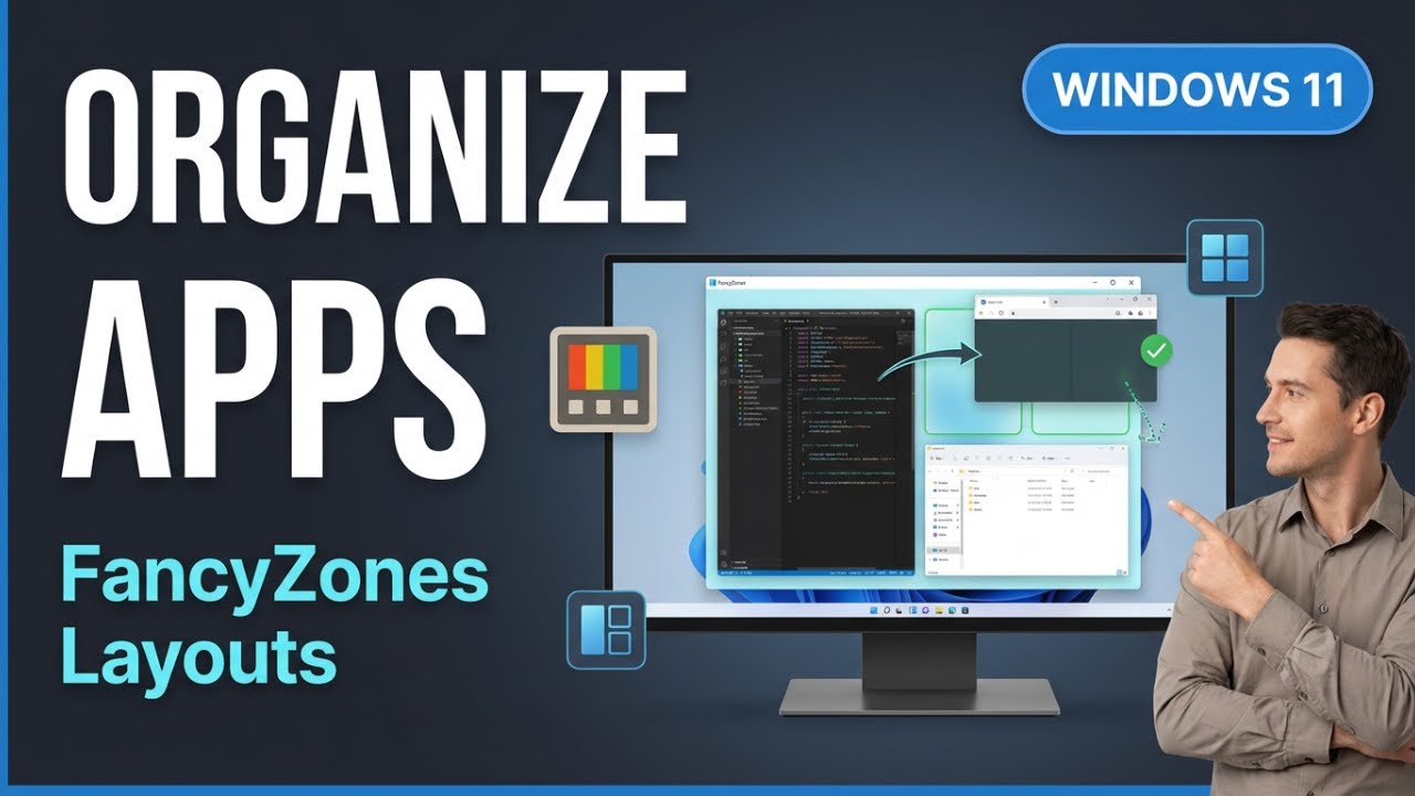 Group & Organize Apps in Windows 11 with PowerToys FancyZones (Easy ...