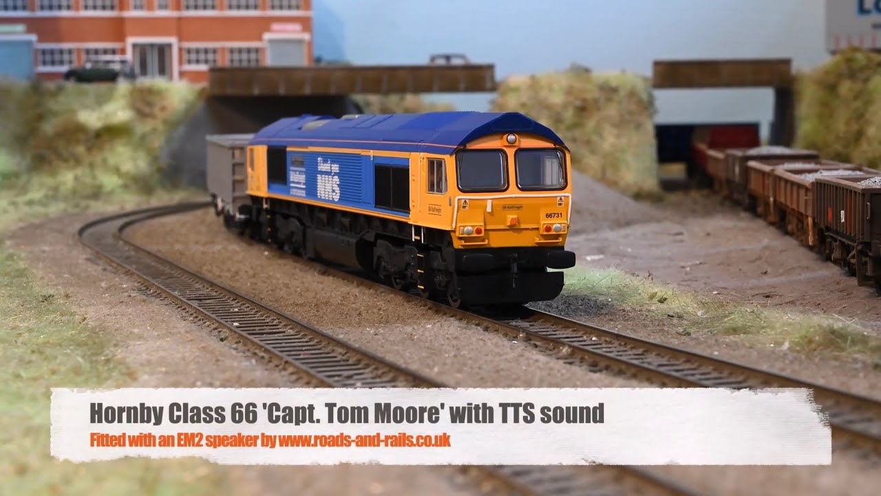 Hornby Class 66, 'Capt. Tom Moore' With TTS Sound And An EM2 speaker ...