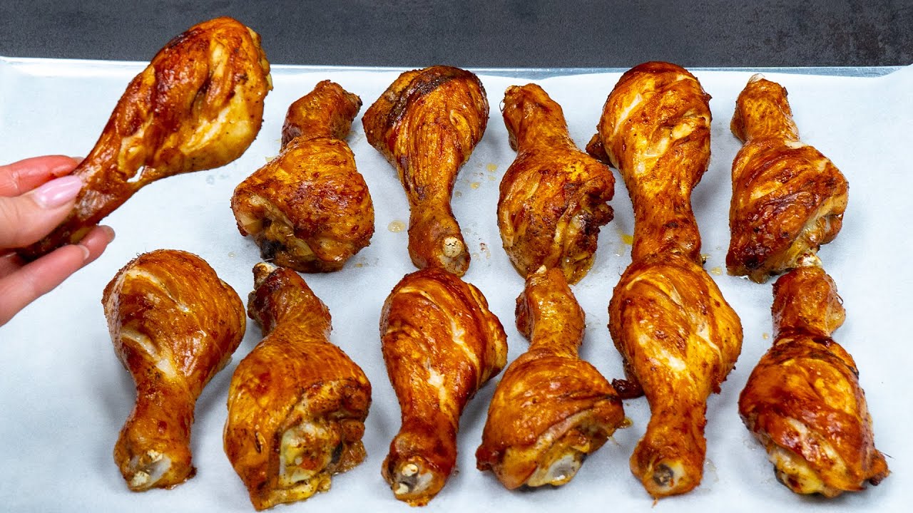 Tastier than the ones from KFC! Crunchy chicken legs in the oven - YouTube