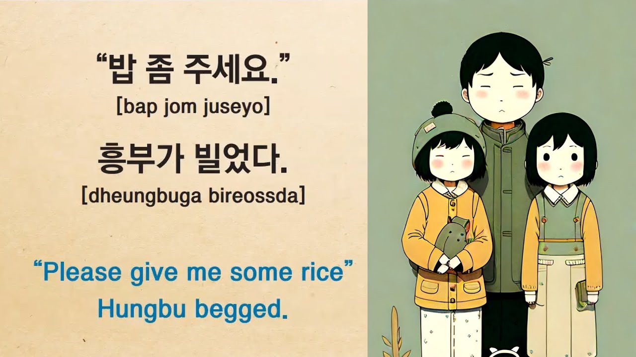 Learn Korean through story - The Story of Hungbu -audiobook #Level 2 ...