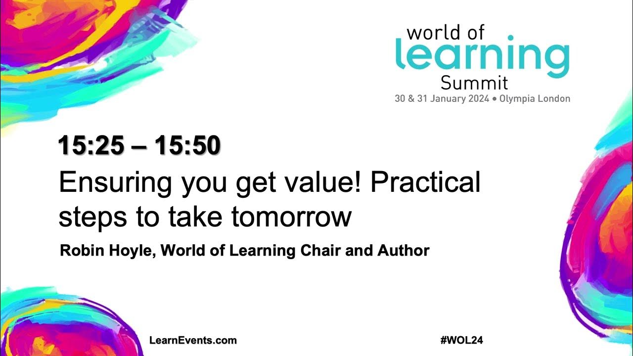 Robin Hoyle - Ensuring you get value! Practical steps to take tomorrow ...