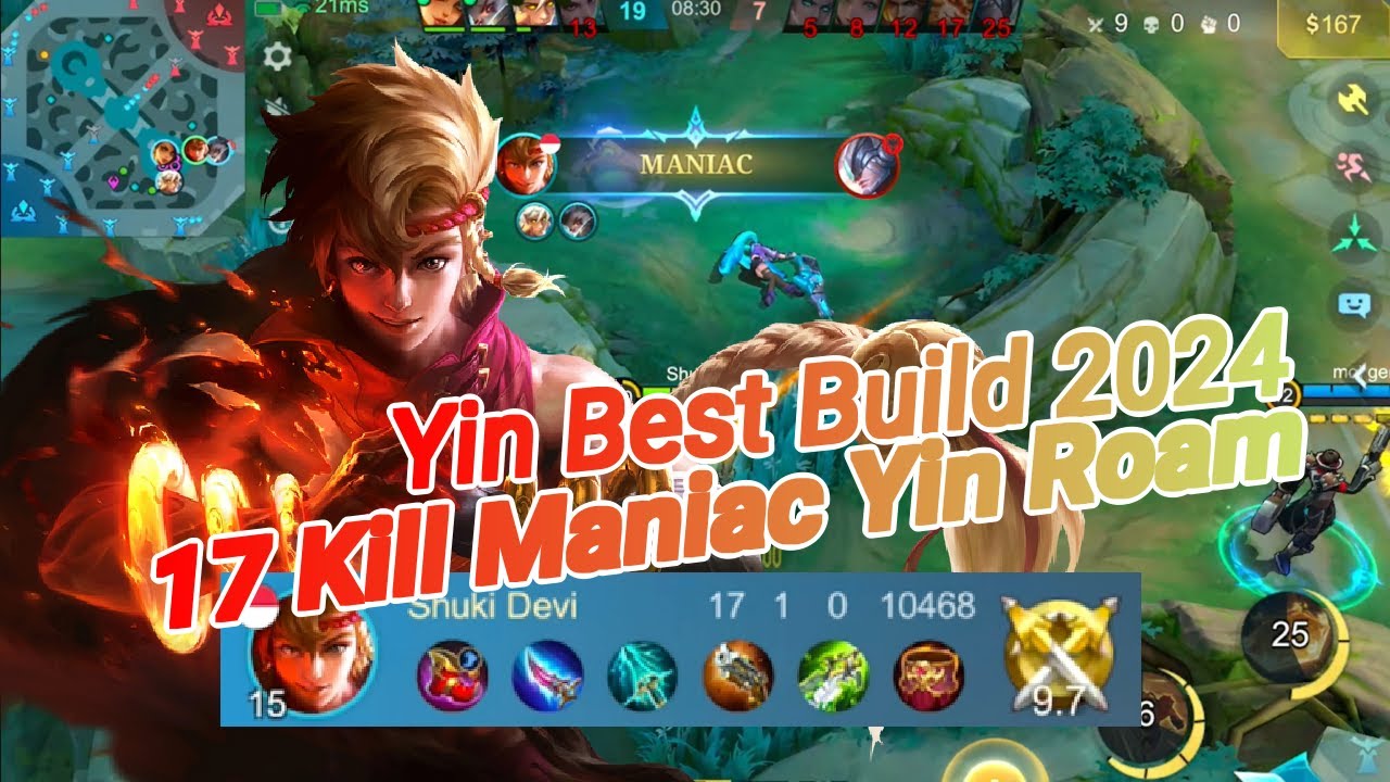 17 Kill Maniac Yin Roam Build Yin Tersakit 2024 Yin best build 2024 1 ...