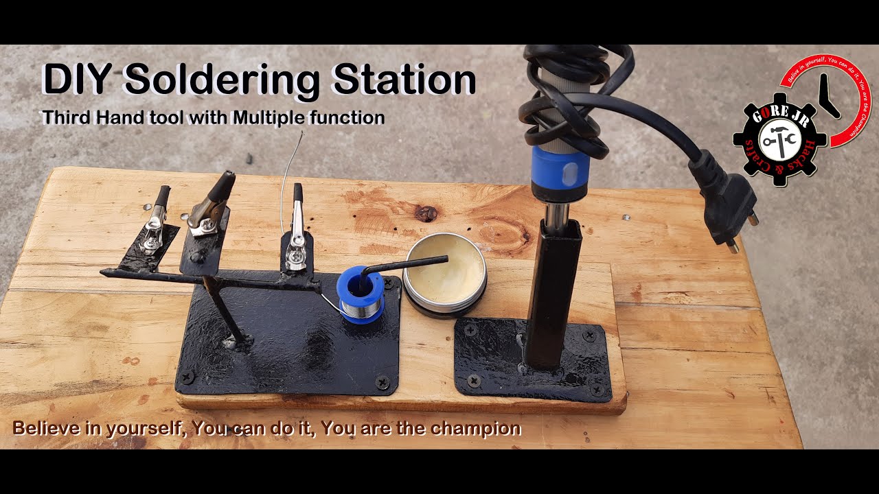#DIY Soldering Station II Third Hand With multiple function II Left ...