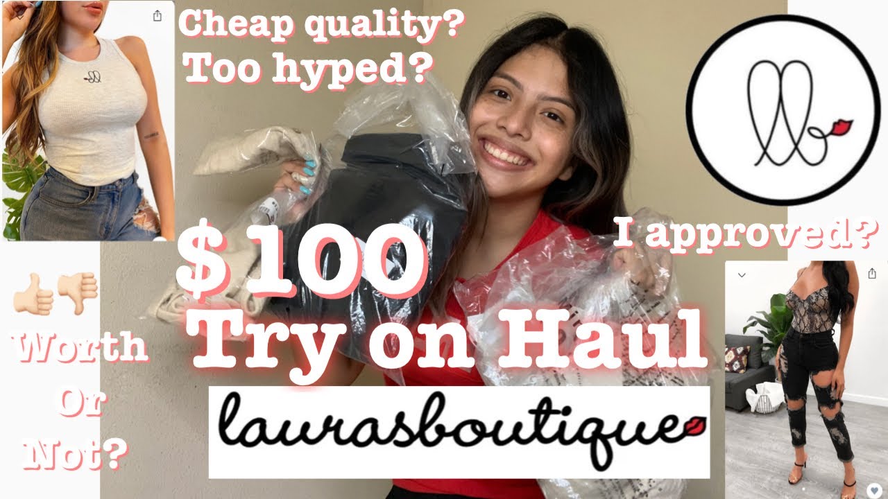 $100 Laura’s boutique Try On Haul !!👗🤪 | Arlette Rivera - YouTube