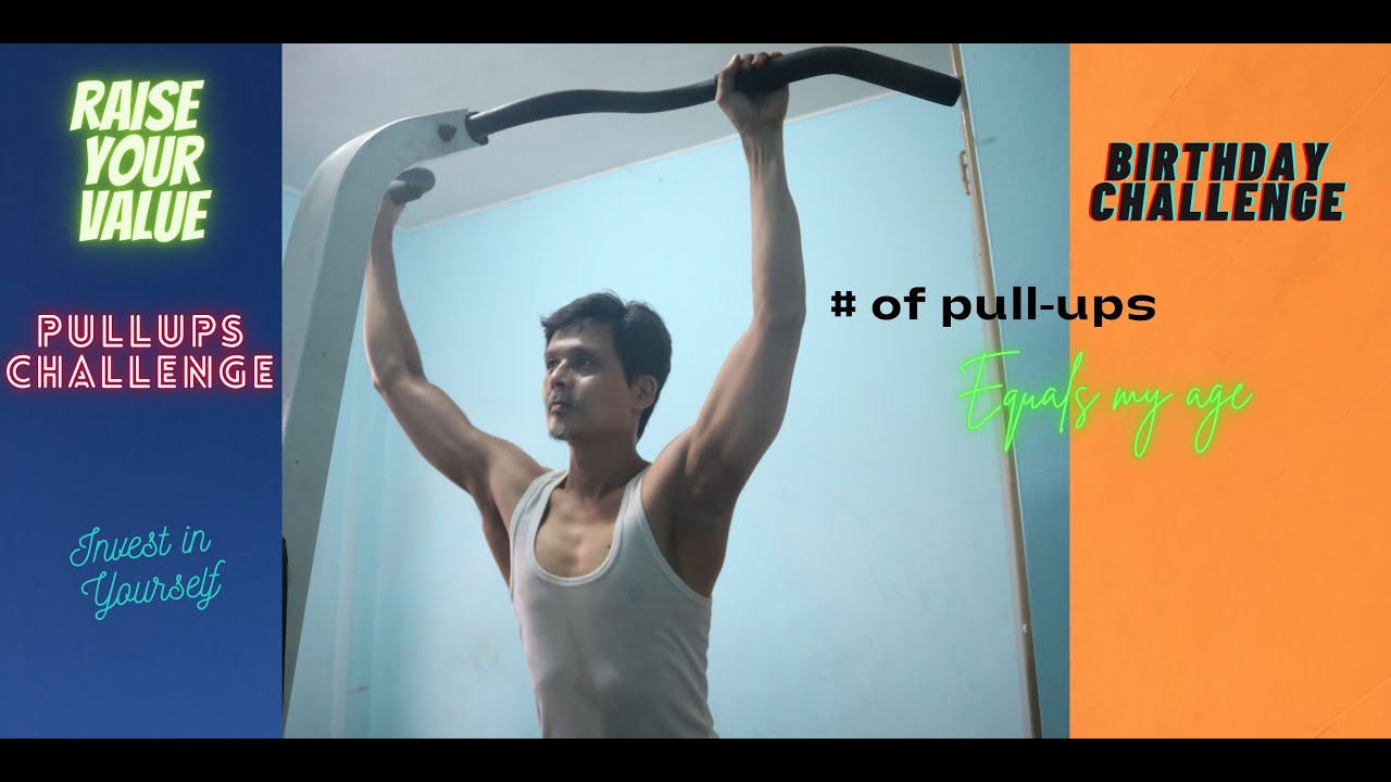 Age is just a number birthday challenge # of pullups = my age ;) - YouTube