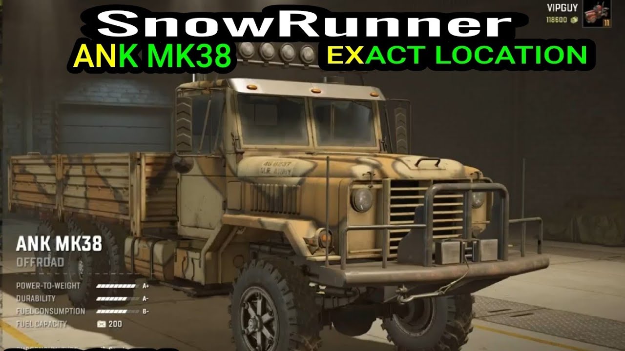 SnowRunner | ANK-MK38 - Exact location | short test drive | Ps4 - YouTube