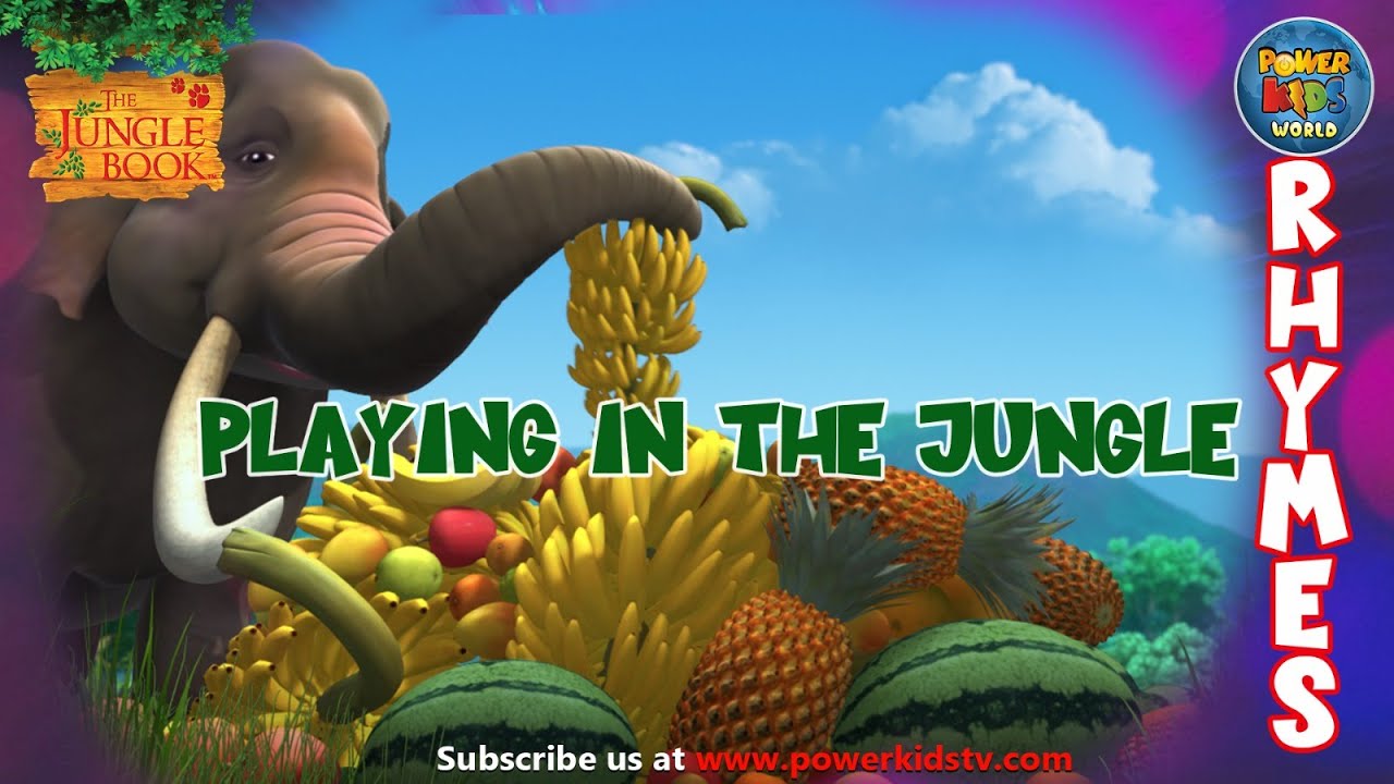 Playing in the jungle | Jungle Book Rhymes | Nursery Rhymes | Kids Song ...